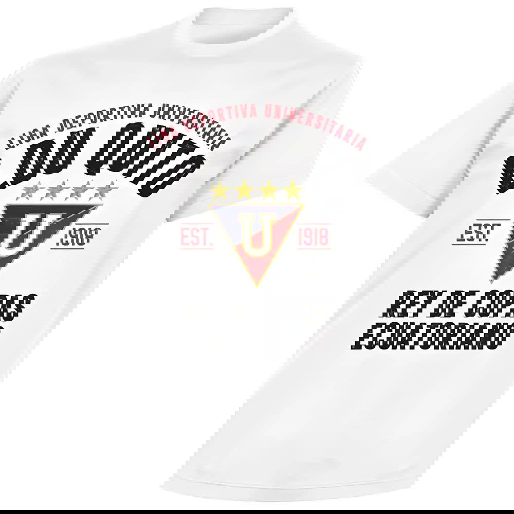 LDU Quito Established T-shirt - White [TSHIRT-White-189947] - Uksoccershop