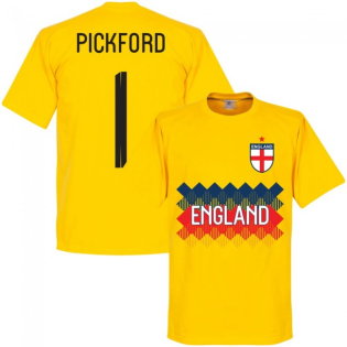 England Pickford 1 KIDS Team T-shirt - Yellow [TSHIRT-Yellow-265615 ...