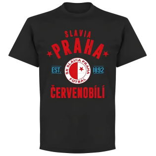 Slavia Prague Established T-shirt - Black [TSHIRT-Black-189983 ...