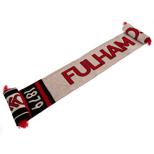 Fulham FC Nero Scarf [TM-03867] - Uksoccershop