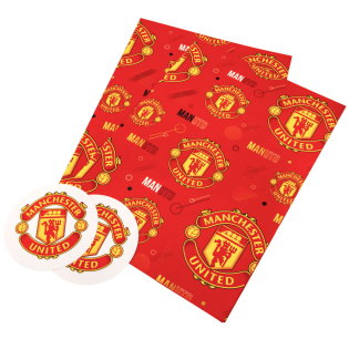 Manchester United FC Text Gift Wrap [TM-03951] - Uksoccershop