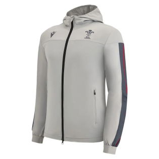 2022-2023 Wales Rugby Travel Full Zip Track Top (Grey) [58558977 ...