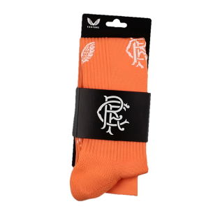 2022-2023 Rangers Goalkeeper Socks (Orange) - Kids [TJ0555] - Uksoccershop