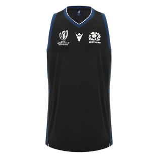 2023-2024 Scotland RWC Training Basketball Singlet (Black) [58575117 ...