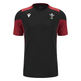 2023-2024 Wales Rugby WRU Training Gym Shirt (Black) [58575189 ...