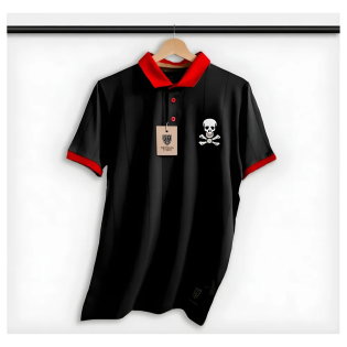 Orlando Pirates Polo Shirt The Skull [polo-the-skull] - Uksoccershop