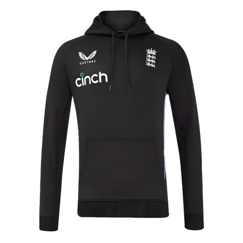 2024 England Cricket Training OTH Hoody (Black) [TM6809] - Uksoccershop