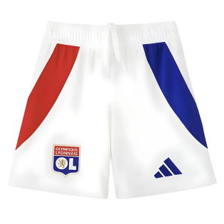 2024-2025 Olympique Lyon Home Shorts (White) - Kids [IT6498] - Uksoccershop