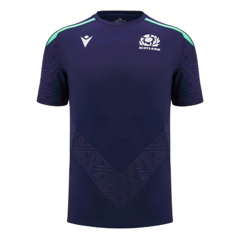 2024-2025 Scotland Rugby Poly Training Shirt (Navy) [600005830001 ...