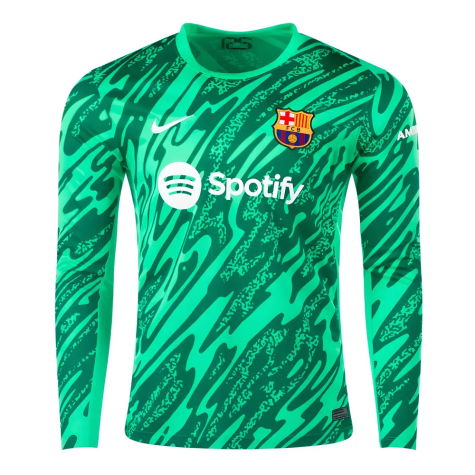 2024-2025 Barcelona Home Goalkeeper Shirt (Green) [FN8809-329 ...