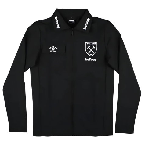 2024-2025 West Ham Presentation Jacket (Black) [90122M-060] - Uksoccershop
