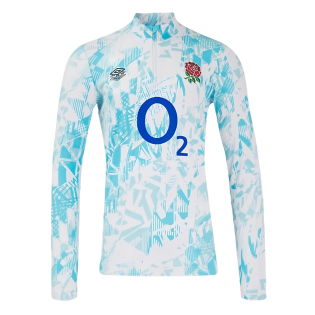 2024-2025 England Rugby Warm Up Mid Layer (White) - Kids [90768M-MNV ...