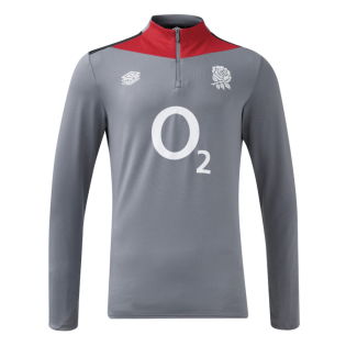 2024-2025 England Rugby Mid Layer Top O2 (Grey) - Kids [90633M-ML7 ...