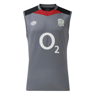 2024-2025 England Rugby Sleeveless Jersey O2 (Grey) [90629M-ML7 ...
