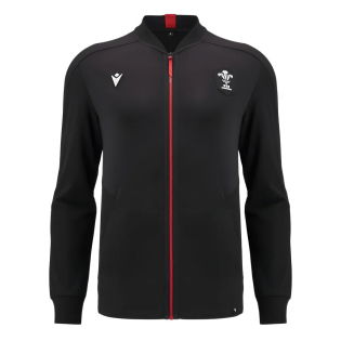 2024-2025 Wales Rugby Anthem Jacket (Black) [600037850001] - Uksoccershop