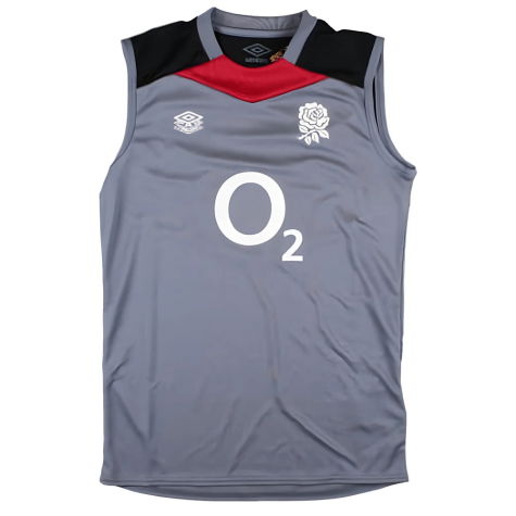 2024-2025 England Rugby Sleeveless Jersey O2 (Grey) - Kids [90630M-ML7 ...