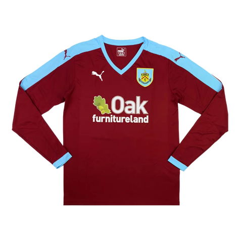 Burnley 2015-16 Long Sleeve Home Shirt ((Excellent) S) [jkH66Z-260325 ...