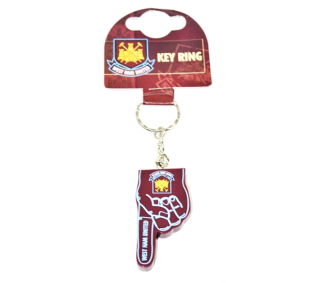 West Ham No 1 Fan Keyring [6539] - Uksoccershop