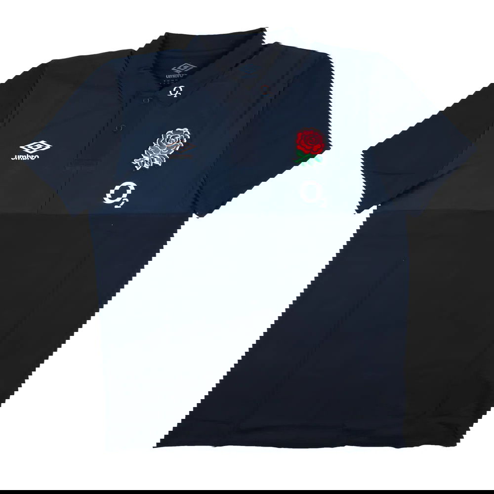 2023-2024 England Rugby CVC Polo (Navy Blazer/Dress Blue) [98990U-LZM ...