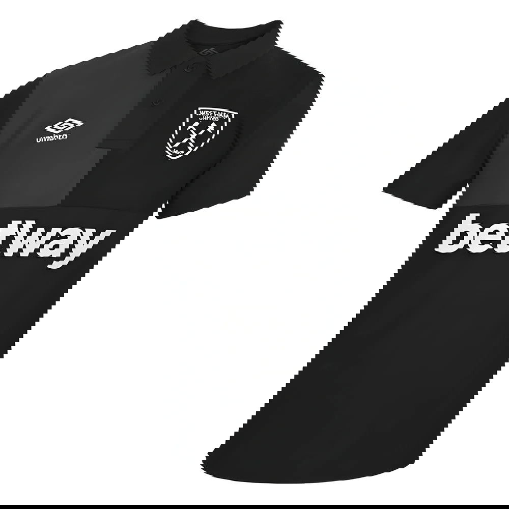 2023-2024 West Ham CVC Polo Shirt (Black) [98654U-C44] - Uksoccershop