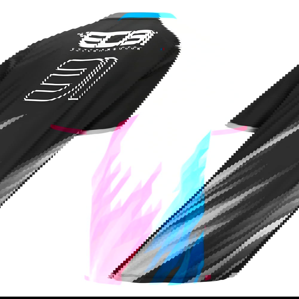 2024 Alpine F1 Team Esteban Ocon Driver Shirt (Black) [321R78W_A01 ...