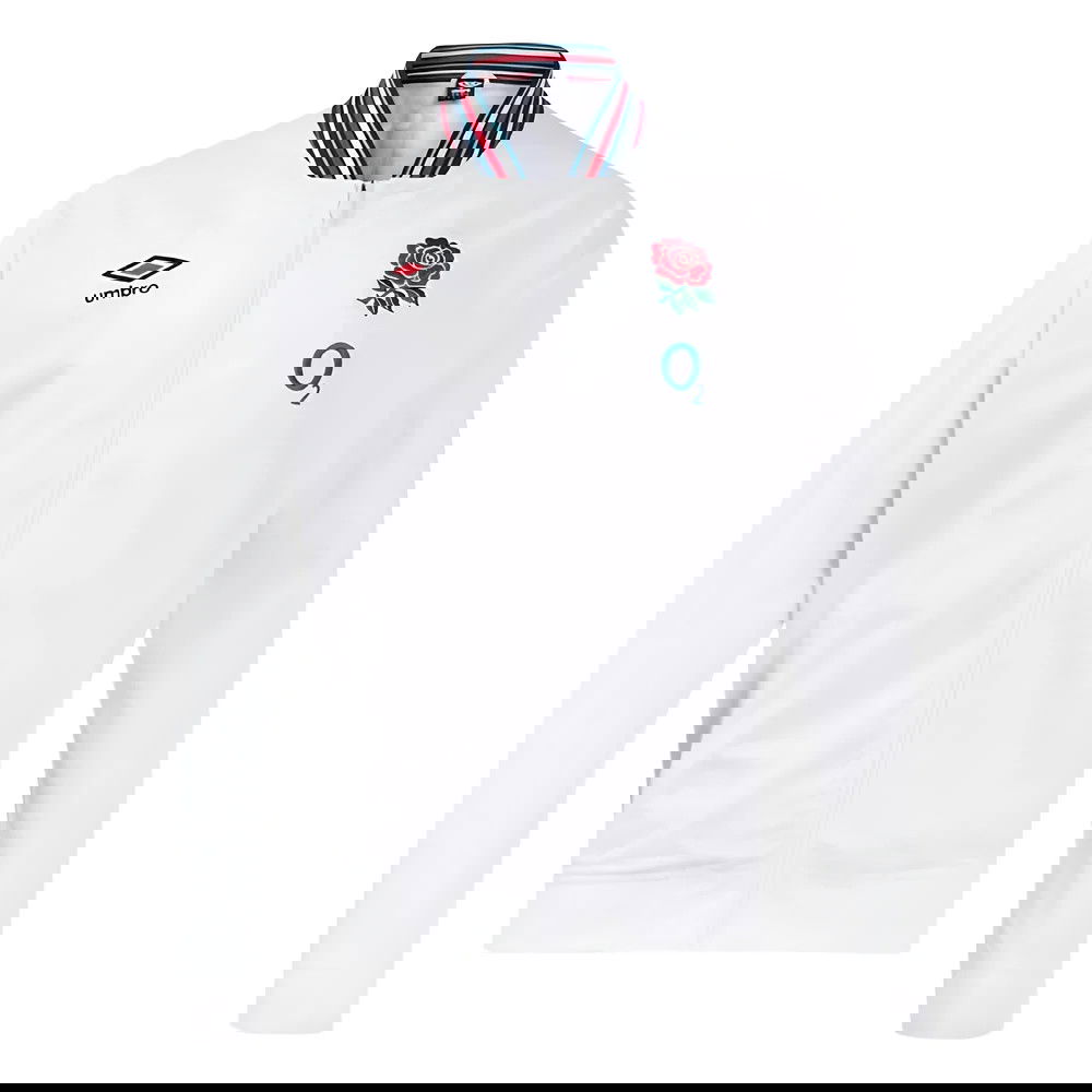 2024-2025 England Rugby Anthem Jacket O2 (White) [90750M-13V ...