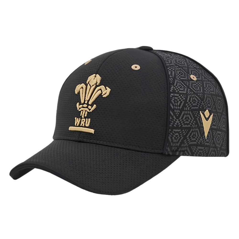 2024-2025 Wales Rugby Baseball Cap Curve Visor (Black) [600038510001 ...