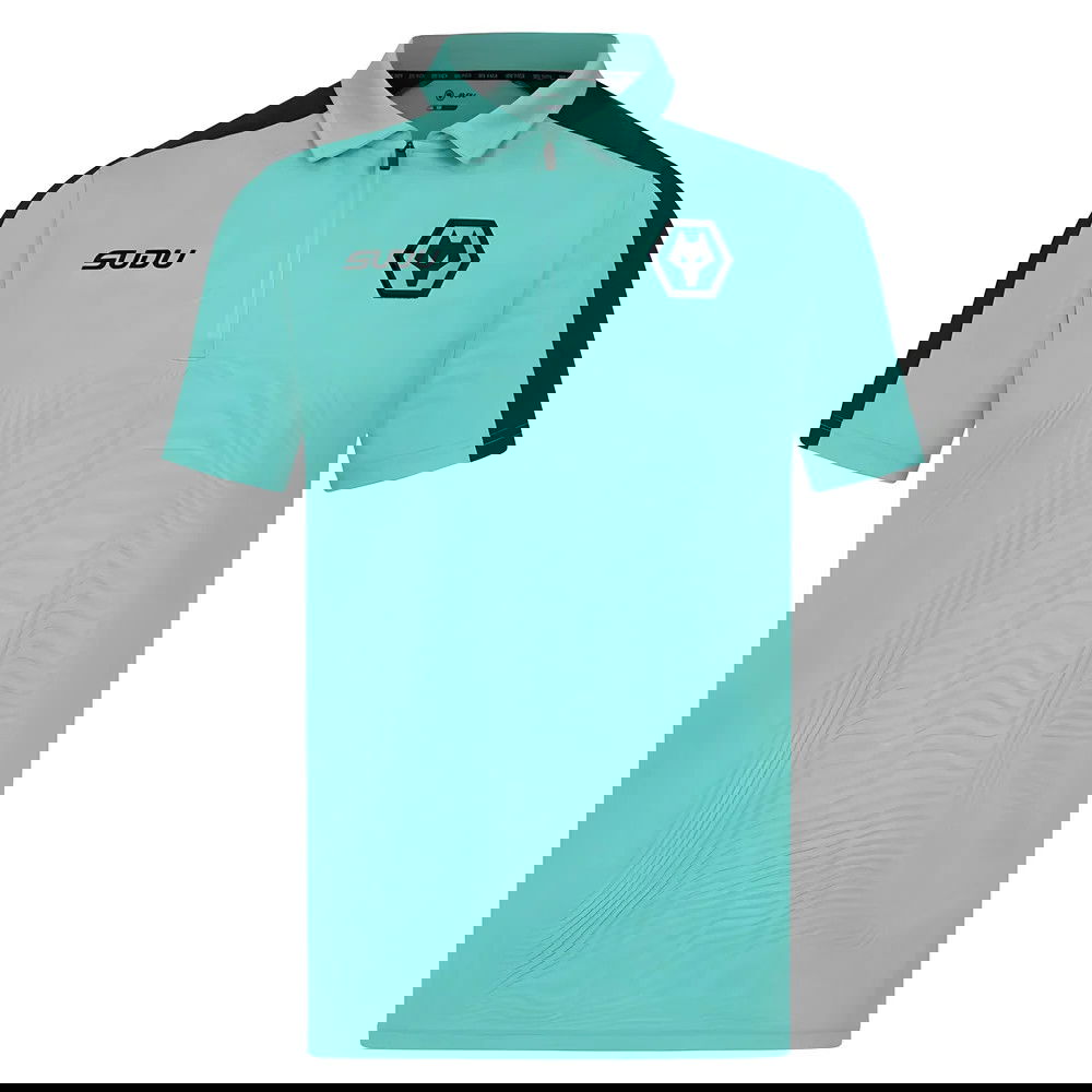 2024-2025 Wolves Players Travel Polo Shirt (Green) [2300756] - Uksoccershop