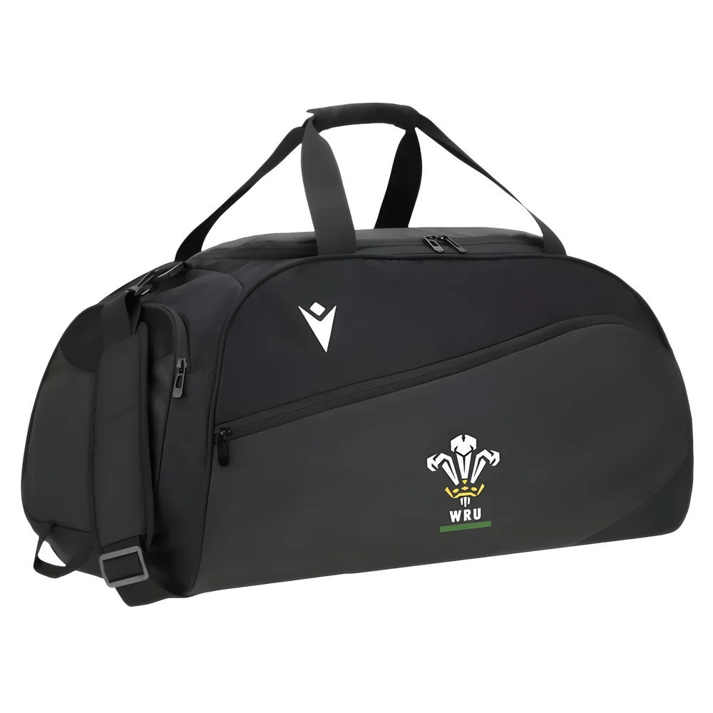 2024-2025 Wales WRU Rugby Duffle Gym Bag (Black) [600038460001 ...