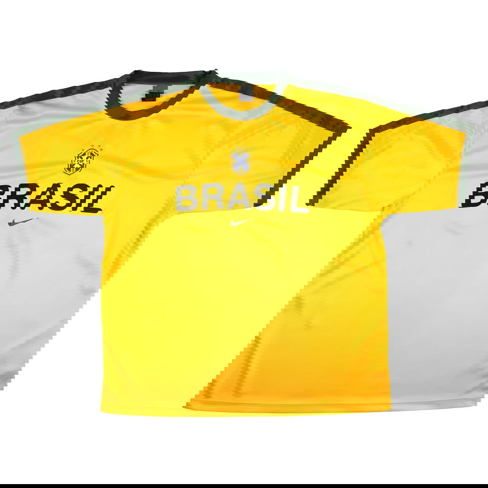 Brazil 1998-2000 Nike Training Shirt (XL) (Mint) [saTPki] - Uksoccershop